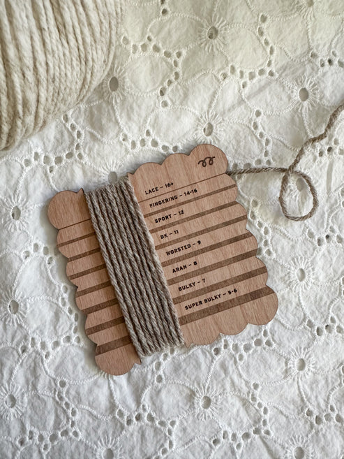 WPI (Wraps Per Inch) Yarn Tool – Making Treasures